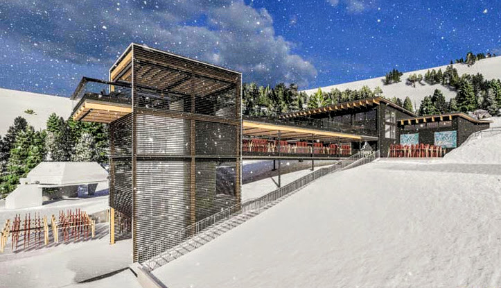 This rendering shows the renovated and upgraded ski lodge at Tenney ...